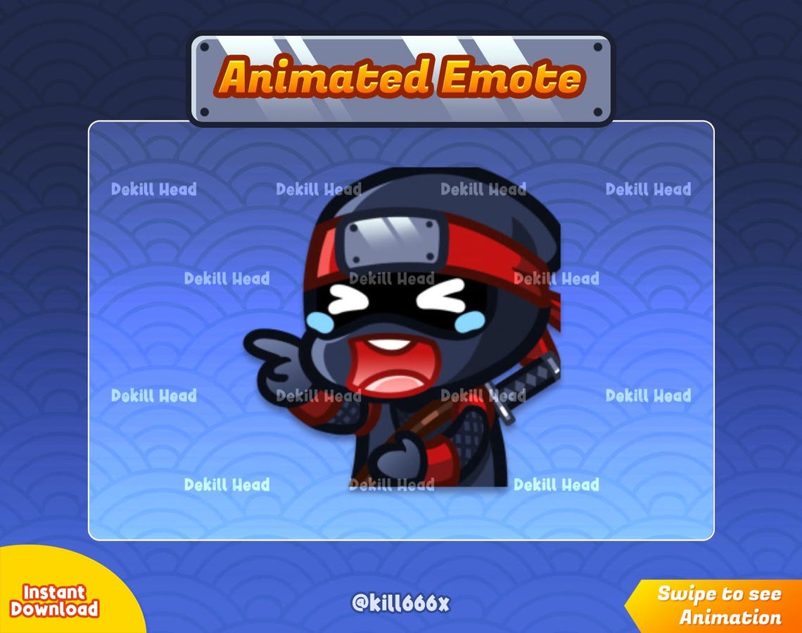 Black Ninja LOL | Animated Emote | Gif | Stream Alerts | Twitch ...