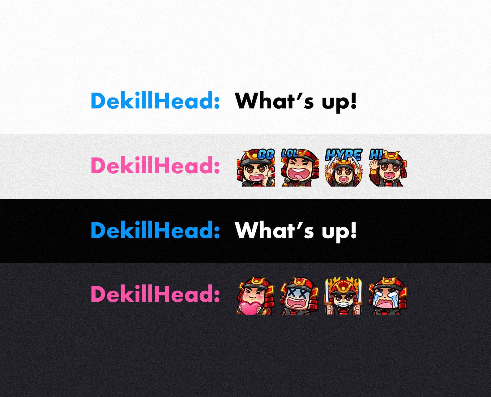 Samurai Boy Emotes: Twitch, Discord, Youtube (digital Download) - Etsy