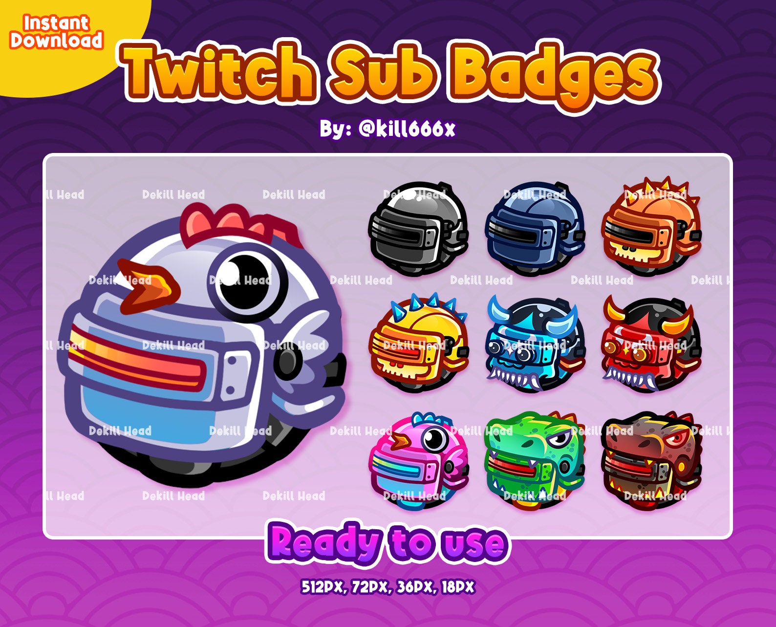 10 Sub Badges - Ultimate Helmet | Spetsnaz | Military | Punk | Oni ...