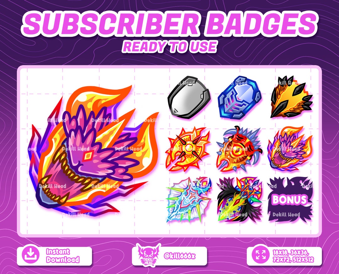 8x Ultimate Great Shield Sub Badges | Bonus 1 Sub Badge | Stream Badges ...