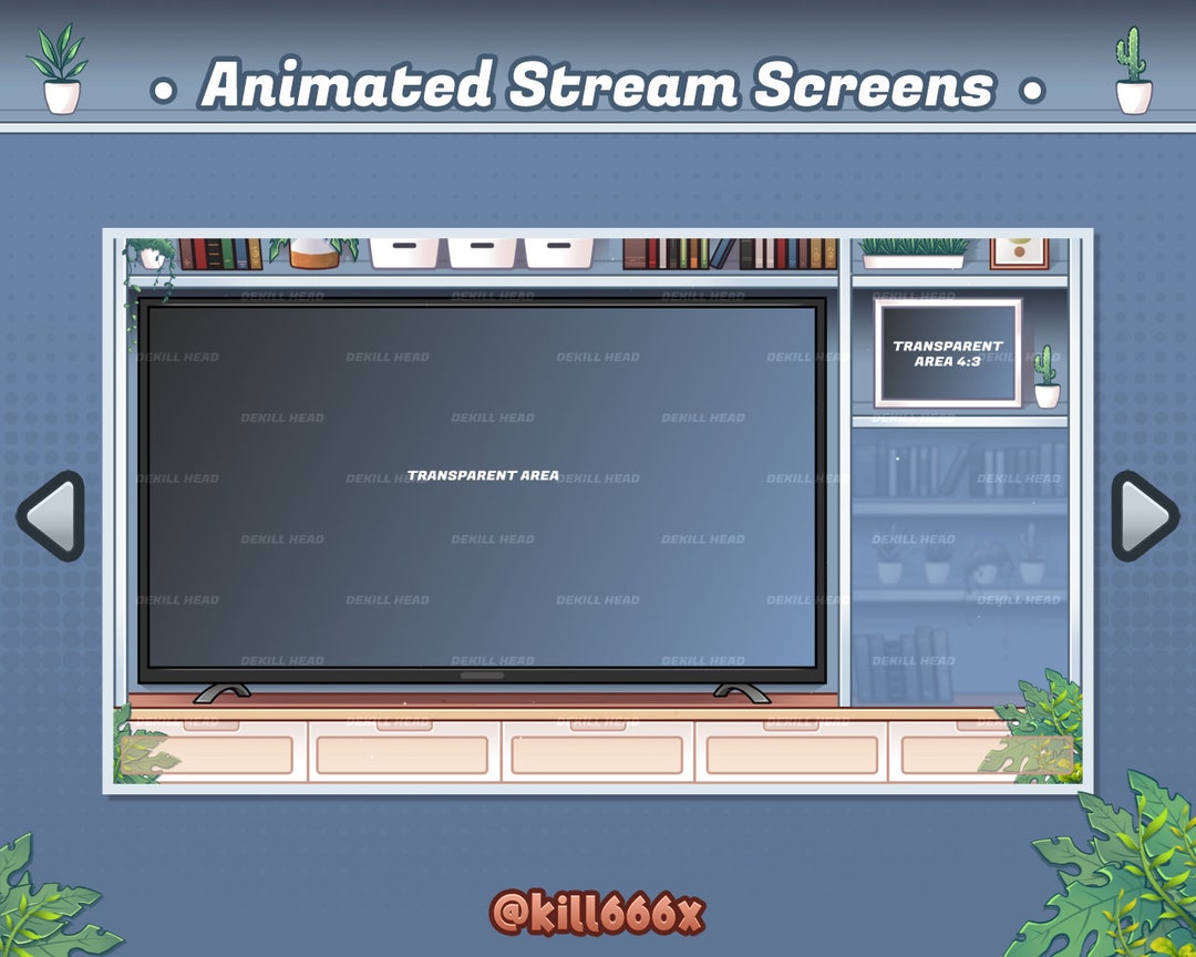 Animated Overlay Screen TV Cabinet | Scandinavian | Bookshelf | Rack ...