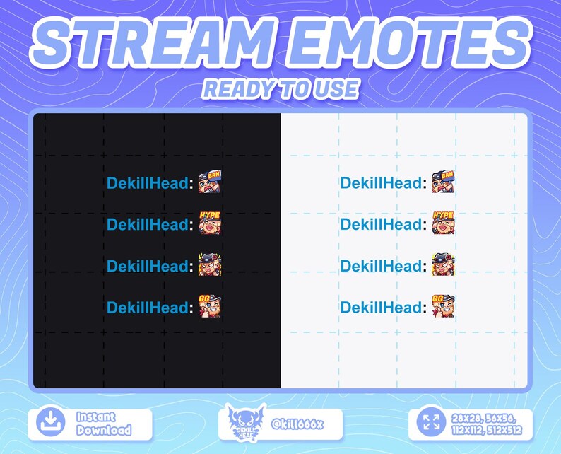 10 Stream Emotes - Chibi Cowboy | Blonde Hair - Etsy