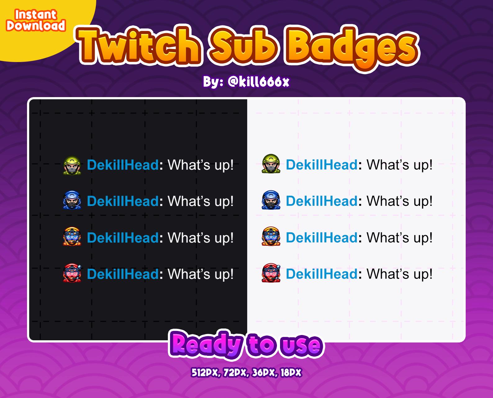 8 Sub Badges - Ultimate Military Helmet - Etsy