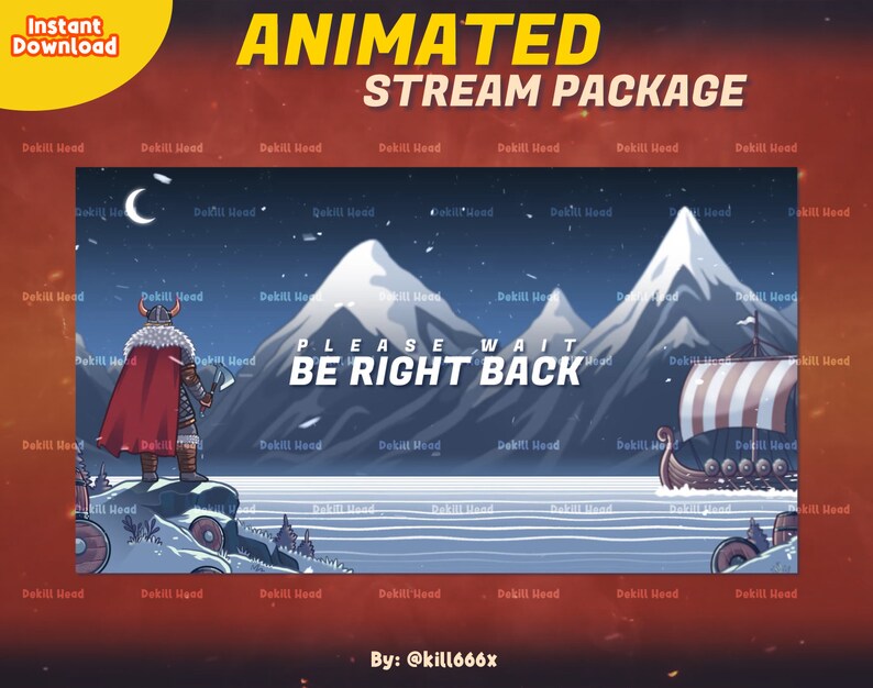 Viking Stream Package | Intermission | Facecam | Starting Soon | BRB ...