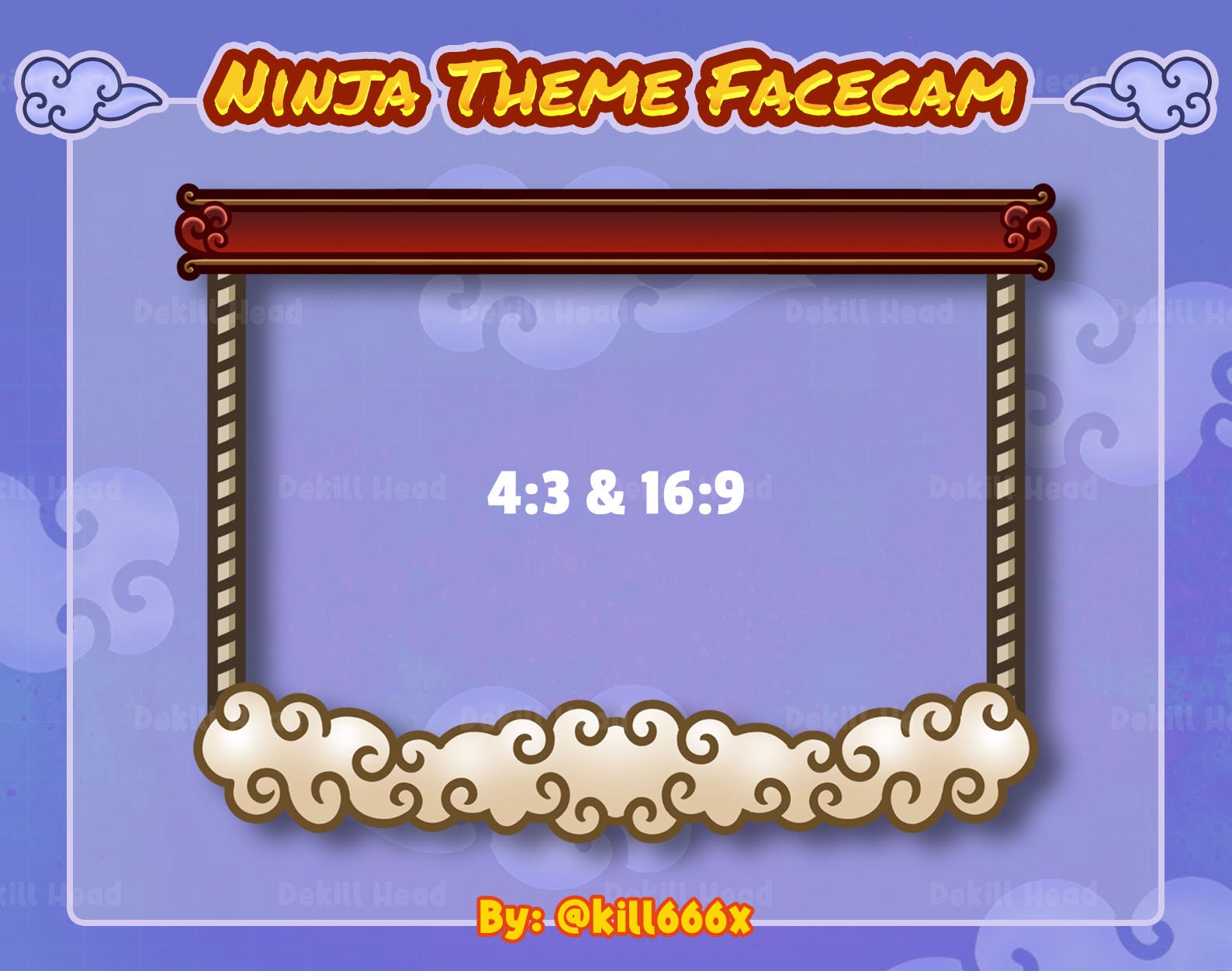 Animated Facecam | Ninja Samurai Japan Theme - Etsy