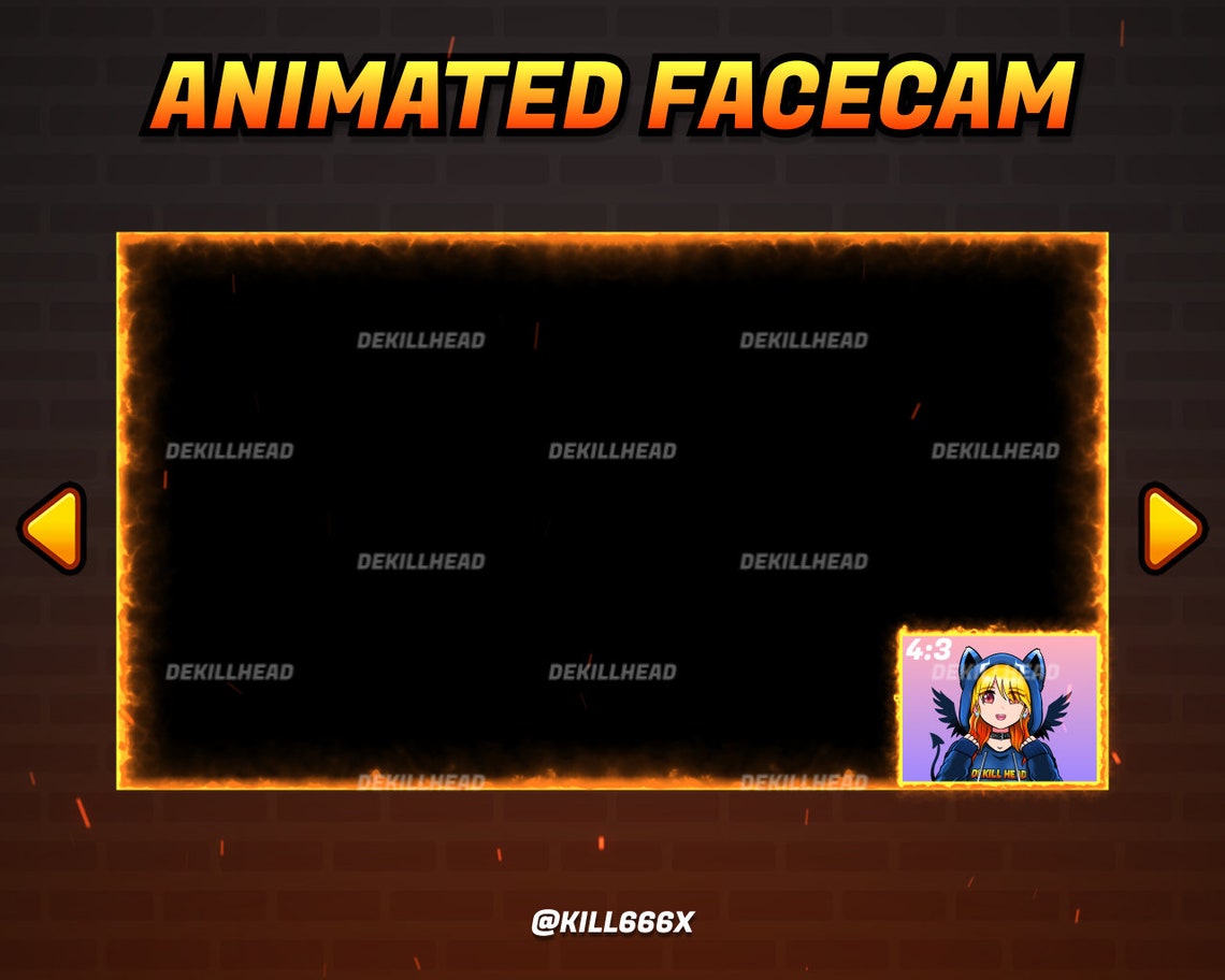 Animated Facecam | Fire Theme | Glow - Etsy