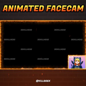 Animated Facecam | Fire Theme | Glow - Etsy
