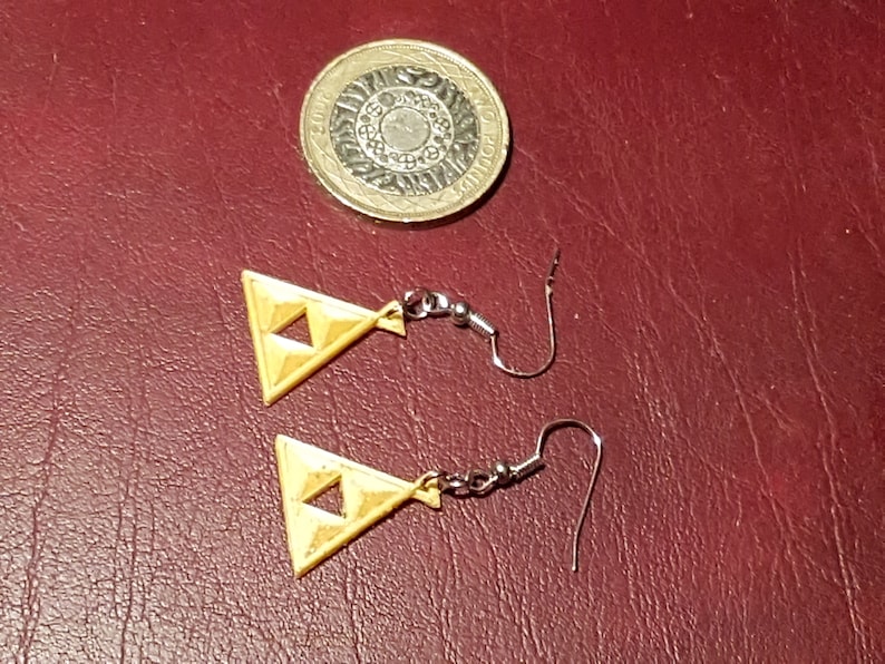 Zelda Earrings Triforce Earrings Nintendo Earrings Legend - Etsy