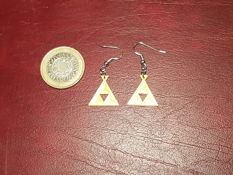 Zelda Earrings Triforce Earrings Nintendo Earrings Legend - Etsy