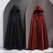 Halloween Grim Reaper Cape Hooded Halloween Cape Long Cosplay Cape Grim ...
