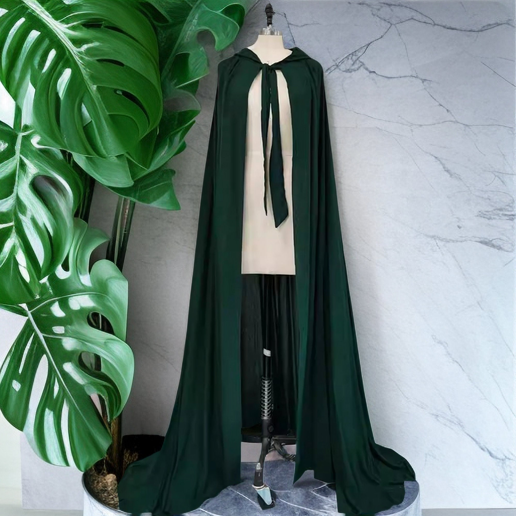 23 Colors Choices Hooded Cloak Full Circle Cloak Hooded Cape Halloween ...