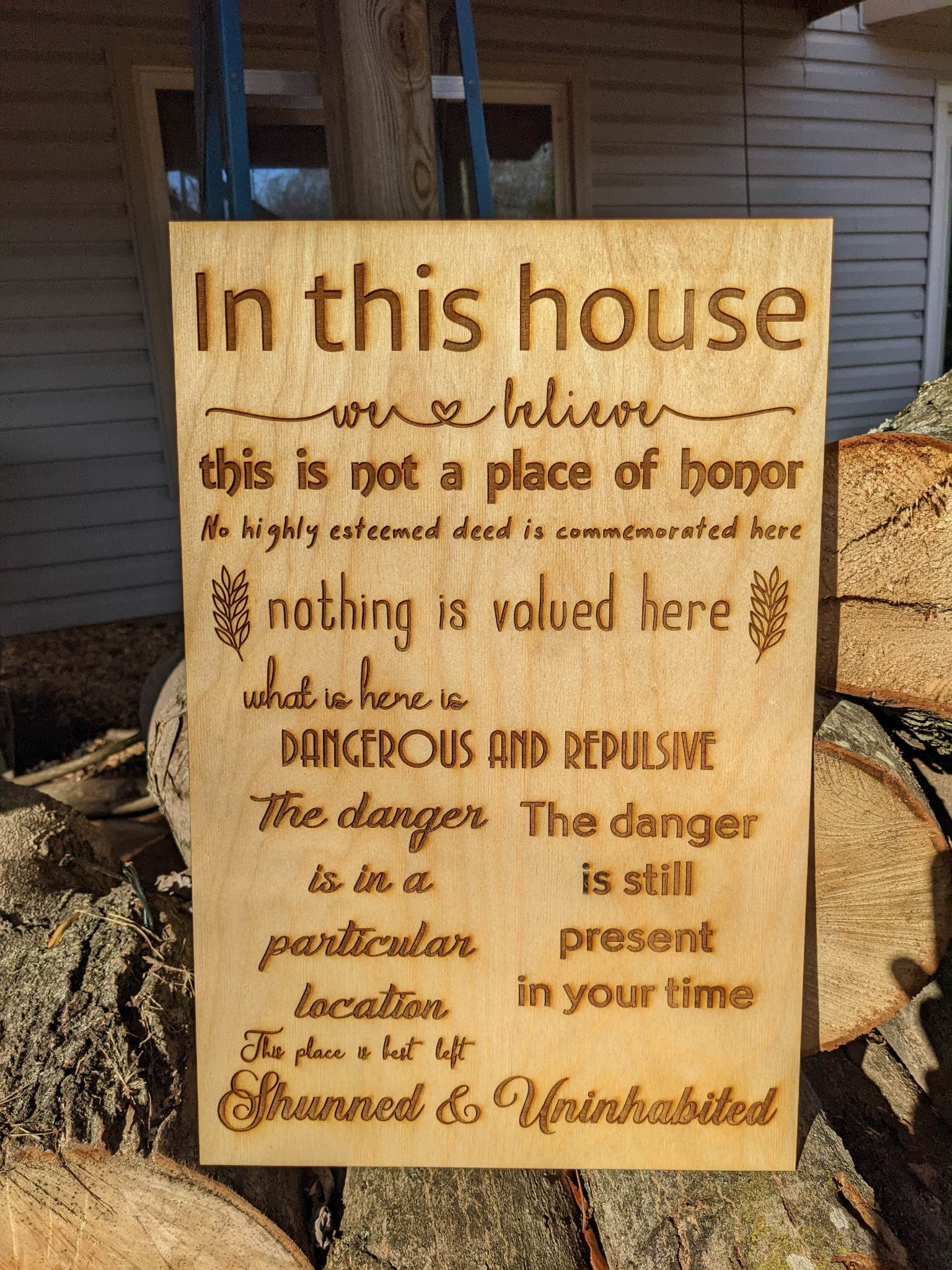 Laser Engraved Nuclear Waste Warning Sign – Baltic Birch - Etsy Australia