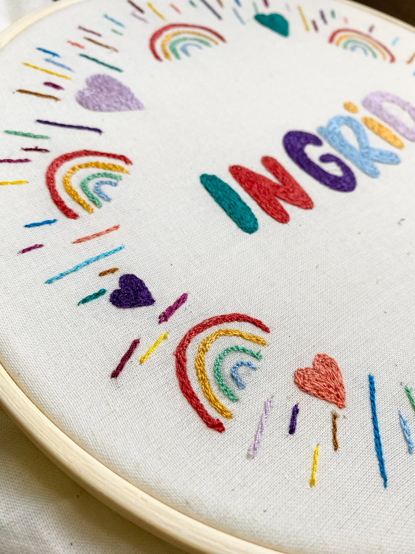 Fully Custom Embroidery Personalised Gift Nursery Decor - Etsy