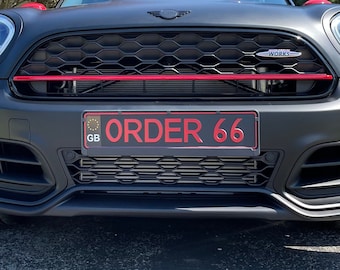 Custom Black Front European License Plate Delete German Copy ...