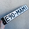 Custom Ukraine UA Embossed License Plate Name White European Sign Copy ...
