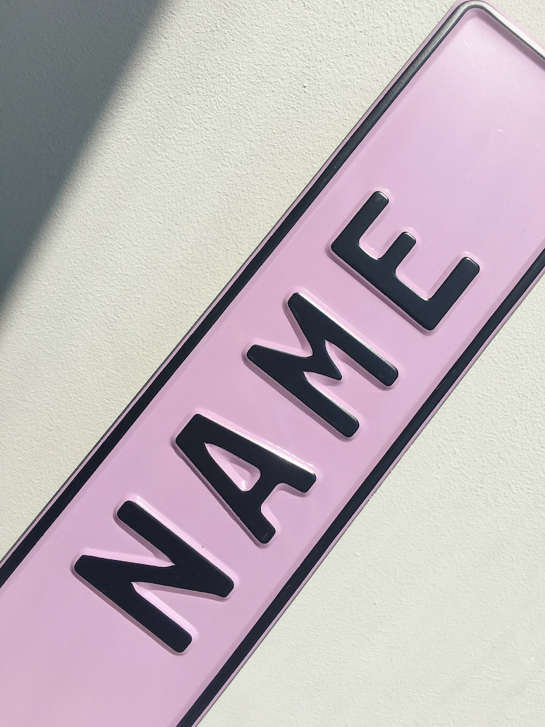 Lavander Pink Custom Plate Personalized Name Plaque Sign Phish - Etsy