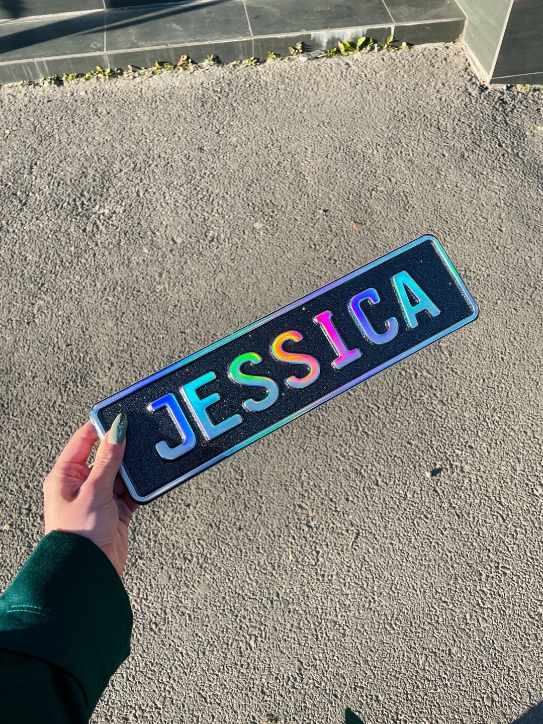 Custom Black Shiny Nameplate. Wall Hangings Signs. License - Etsy