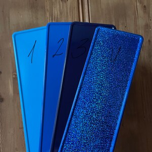 Blue Custom Front License Plate Delete Name Home House Bedroom Decor ...