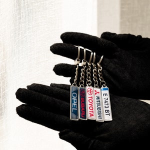 Сar Keychain Mini Cooper, Сustom Keychain License Plate, Personalized ...