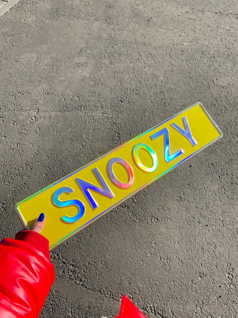 Custom Yellow Nameplate Smile. Wall Hangings Long Street - Etsy