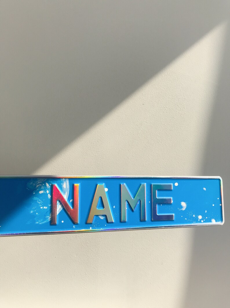 Custom Yellow Nameplate Smile. Wall Hangings Long Street - Etsy