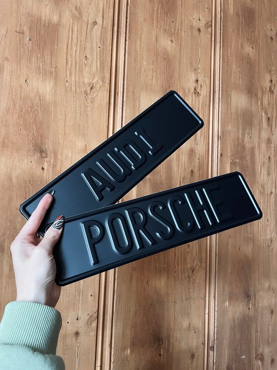 Custom Black on Black Nameplate. Wall Hangings Signs. License | Etsy