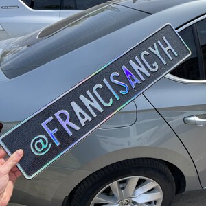 Custom License Plate, Name Sign Home House Decor Personalized Delete ...