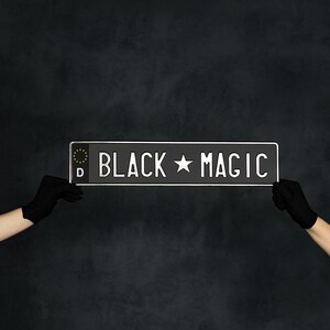 Custom Black European License Plate German Copy Personalized Delete ...