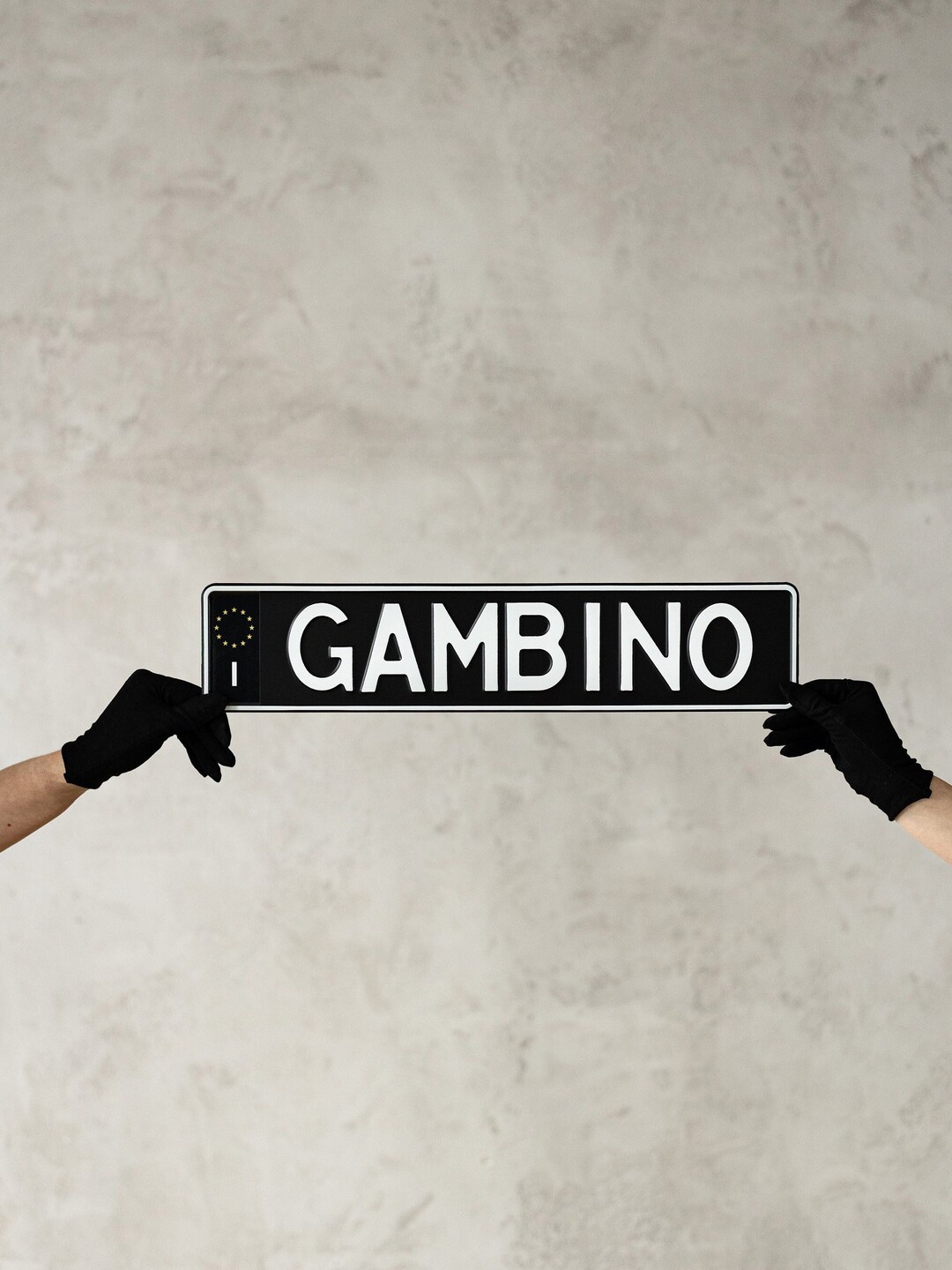 Custom Black European License Plate German Copy Personalized Delete ...