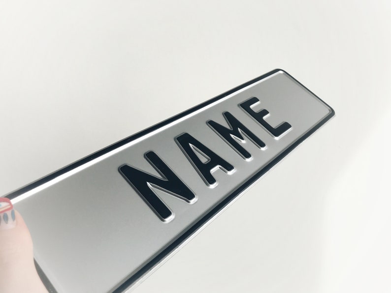 Custom Grey Nameplate. Wall Hangings Sign. License Plate - Etsy