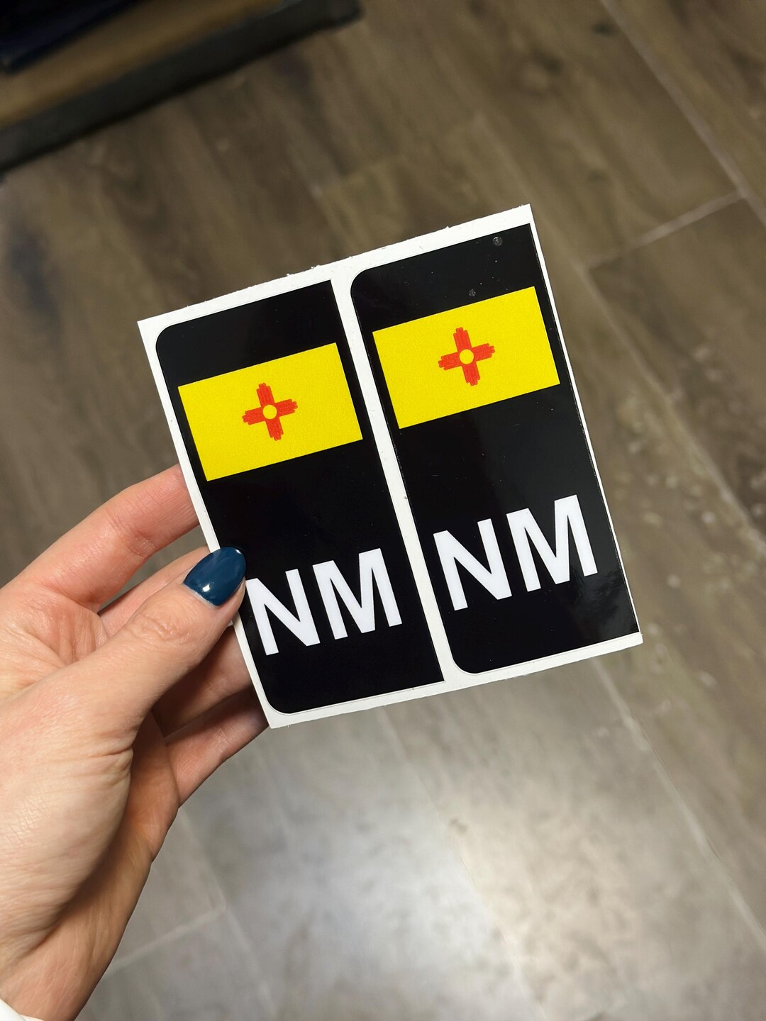European License Plate Sticker, Euro Sticker NM, 2 Stickers, Black Blue ...