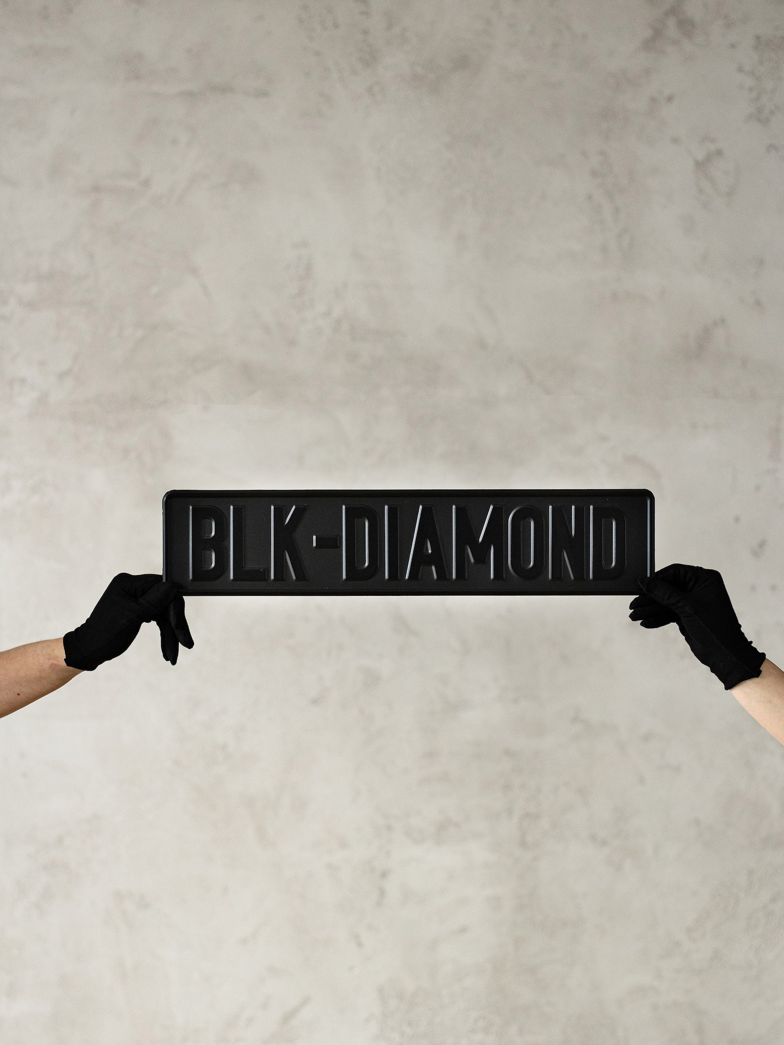 Black Empty Nameplate Name Plate European License Home Decor Metal Art ...