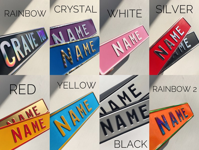 Custom Yellow Nameplate Smile. Wall Hangings Long Street - Etsy