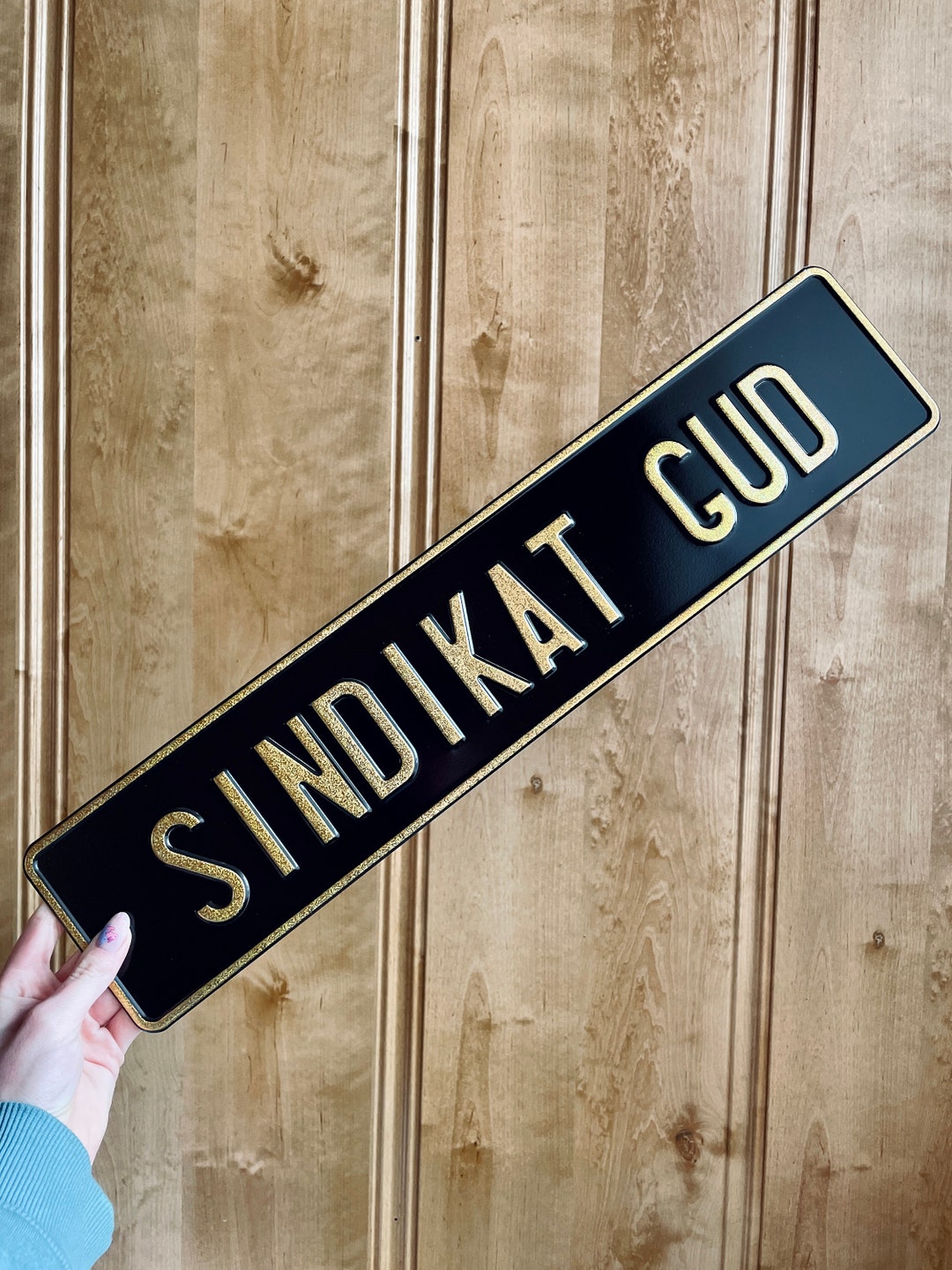 Custom Black License Plate Front Home House Decor Metal Personalized ...