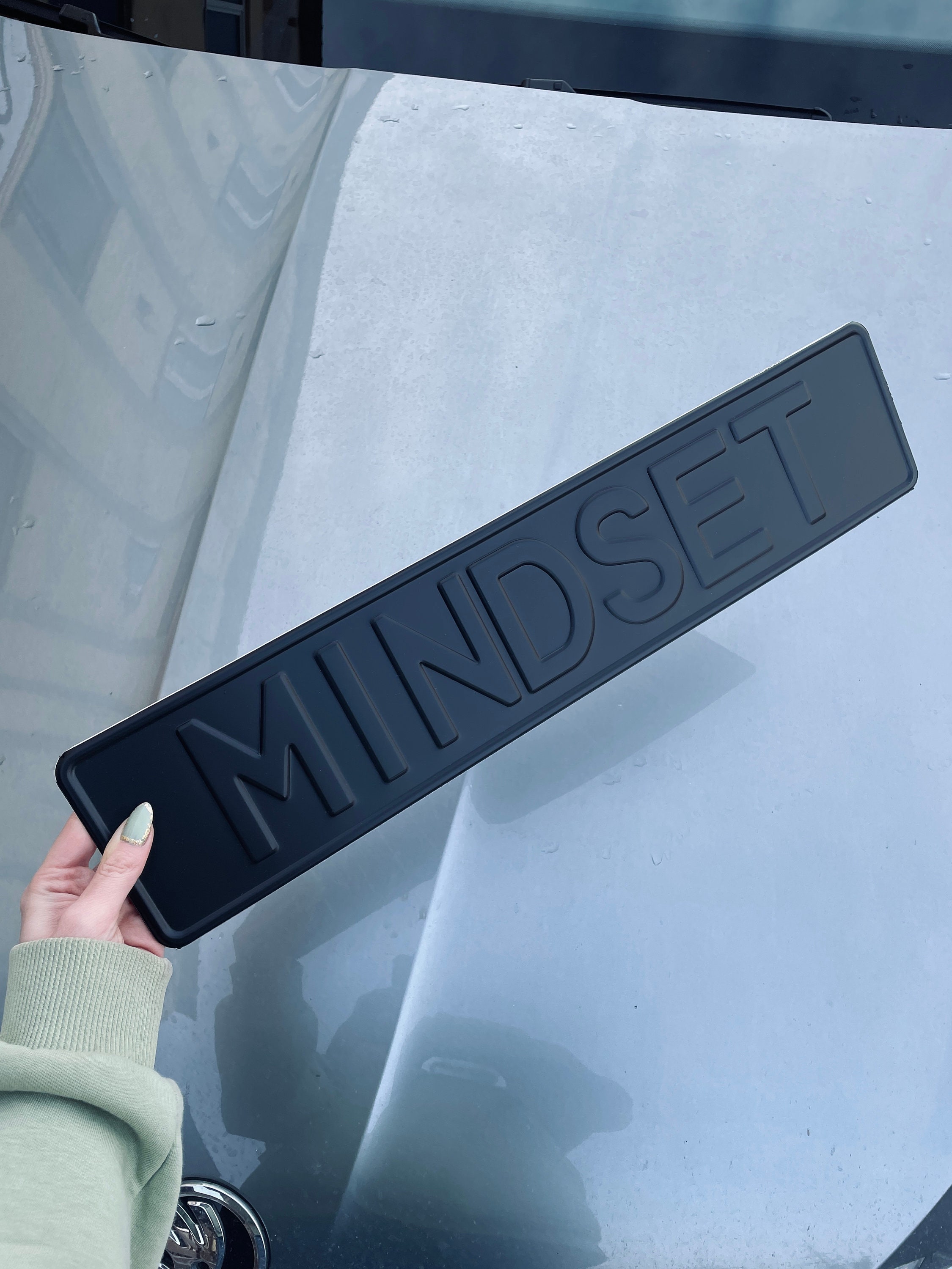 Custom Black on Black Street Nameplate Name Plate Front European ...