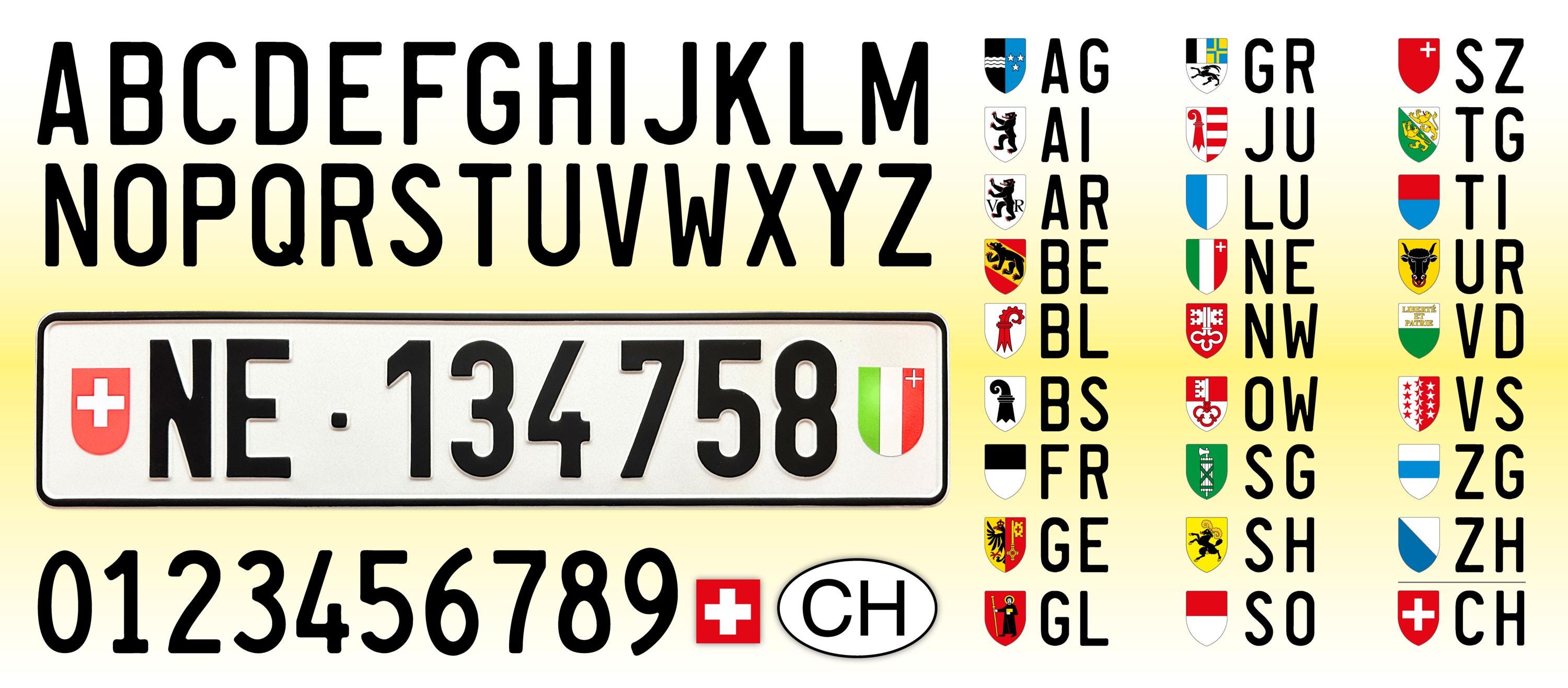 Custom European Embossed License Plate Name White Sign Copy United ...