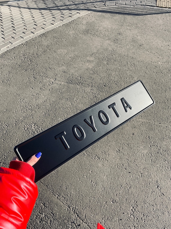 Custom Black on Black Nameplate Name Plate Black European - Etsy