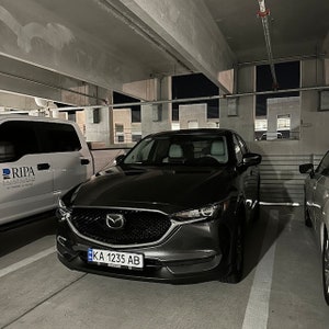 Custom Ukraine UA Embossed Mockup License Plate Name White European ...