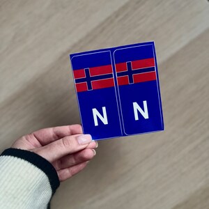 European License Plate Sticker, Euro Sticker UA, 2 Stickers, Black Blue ...