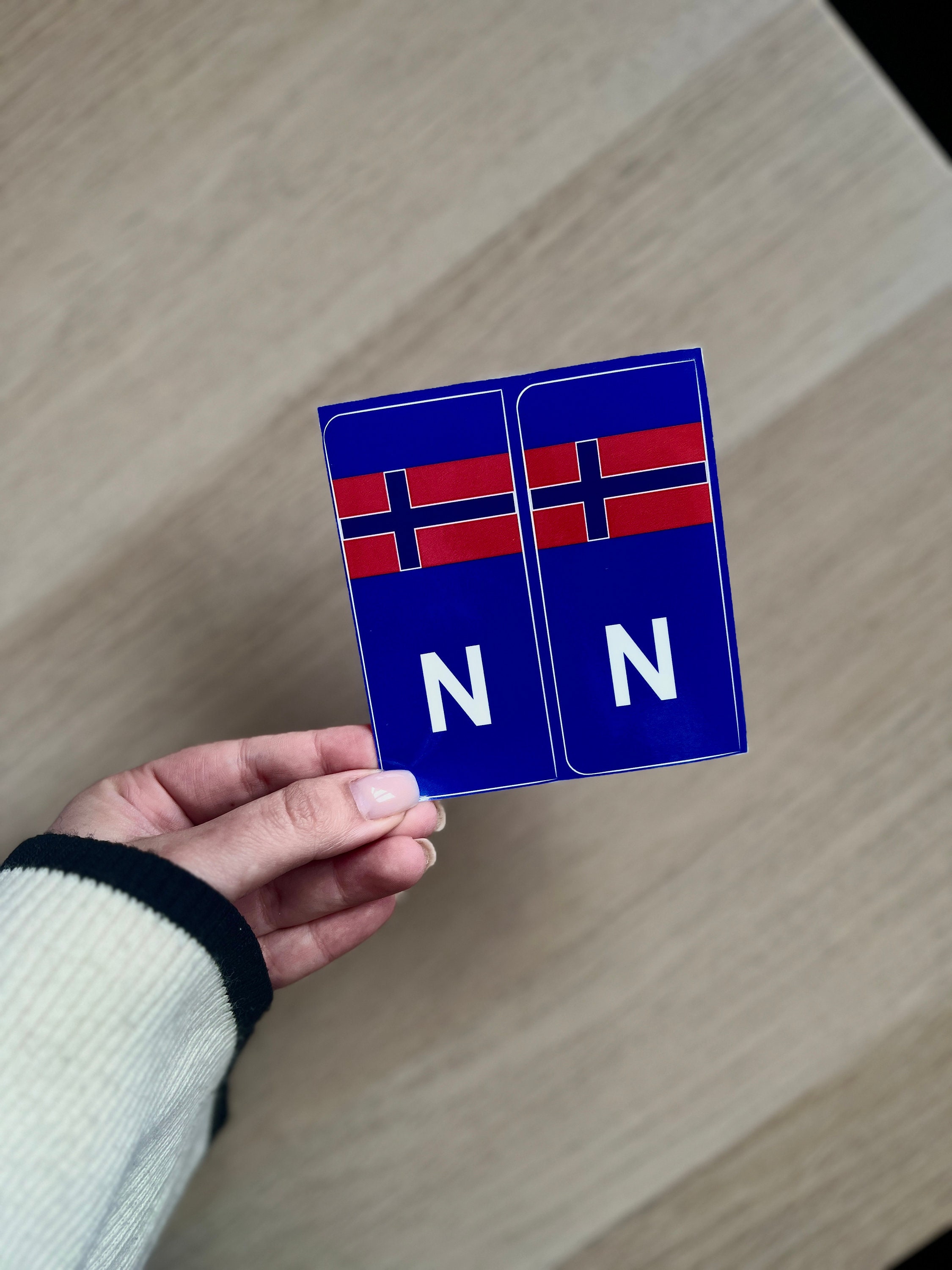 European License Plate Sticker, Euro Sticker UA, 2 Stickers, Black Blue ...