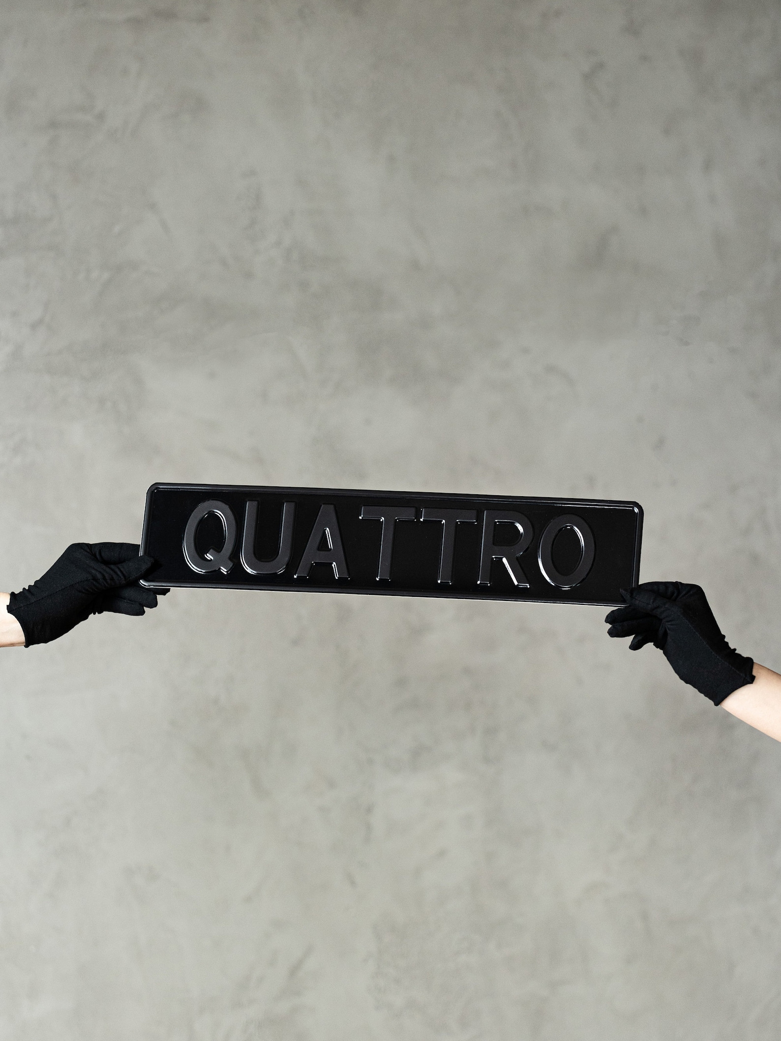 Black Empty Nameplate Name Plate European License Home Decor Metal Art ...