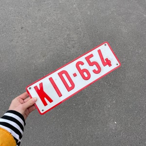 Used Unique Old Signs, Genuine Original European License Plate, Car ...