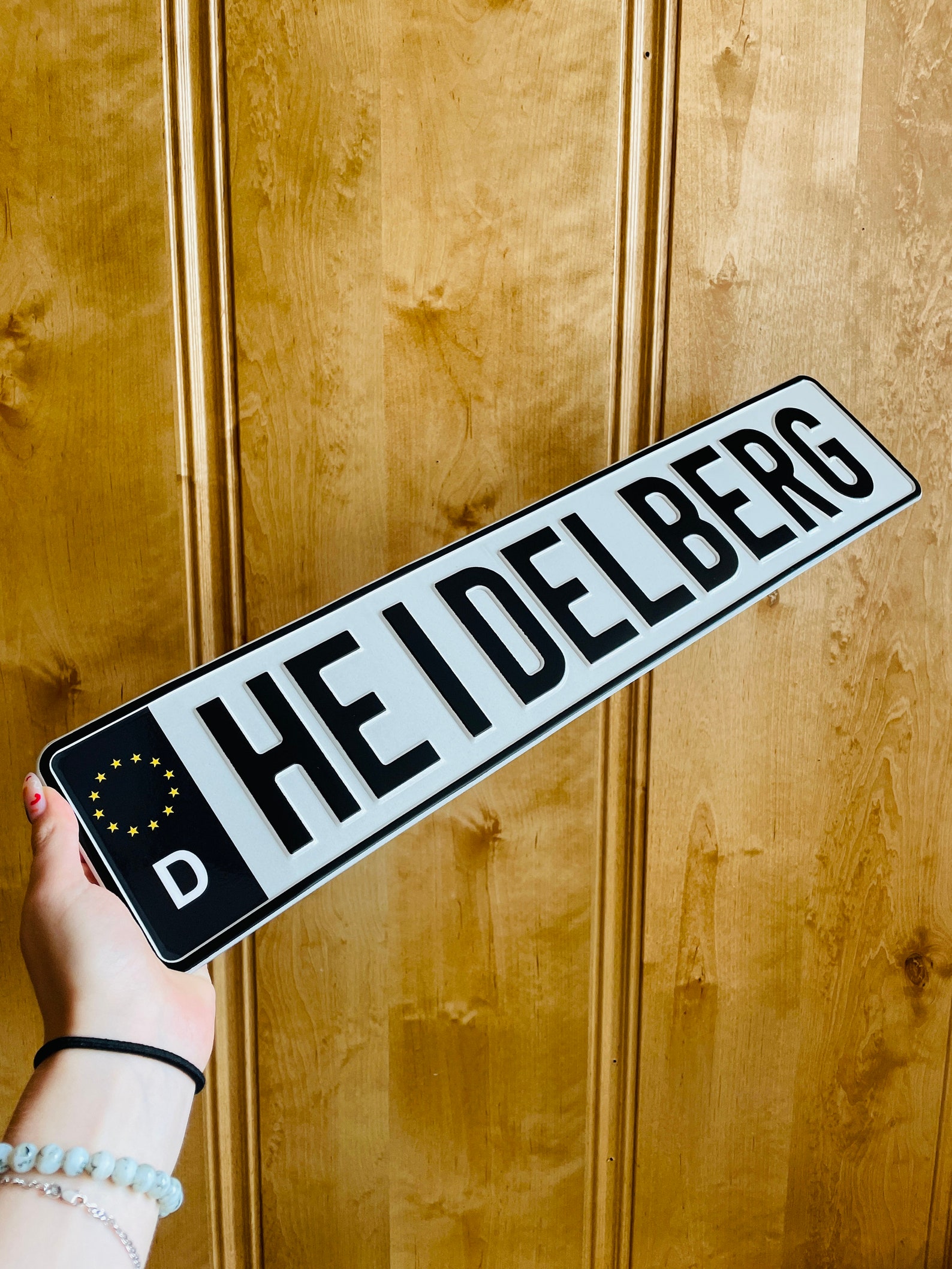 Custom Black European License Plate German Copy Personalized | Etsy