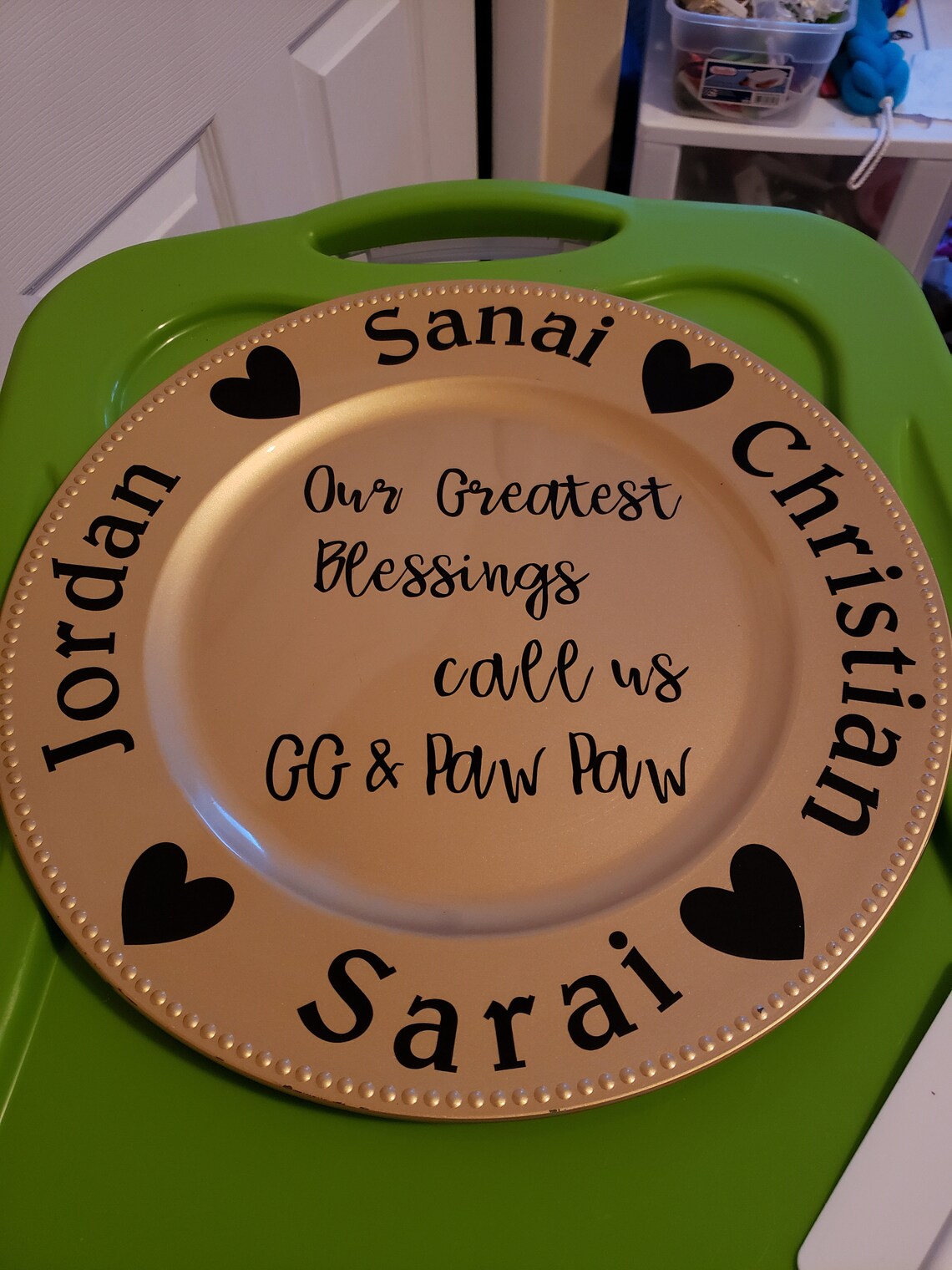 Personalized Charger Plate - Etsy