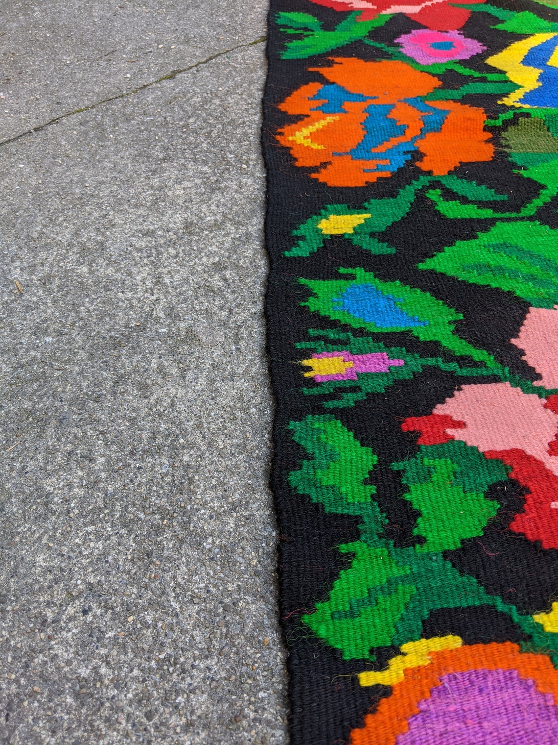 Bosnian Wool Rug Hand-woven From the 1970's - Etsy