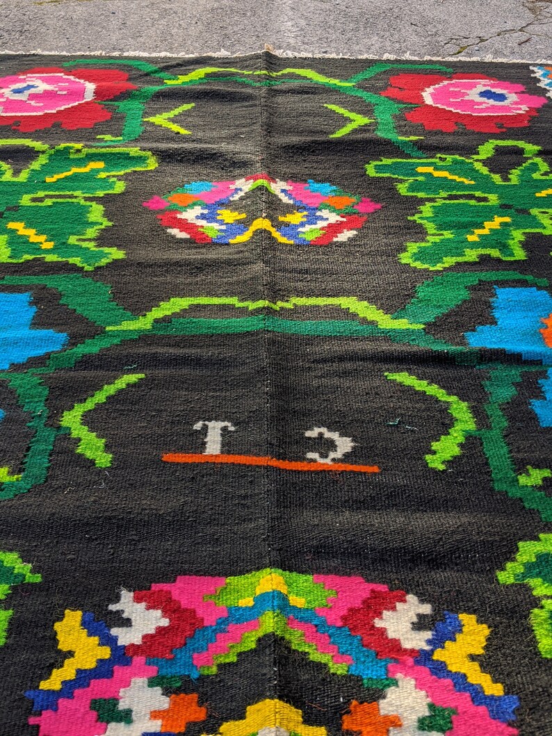 Bosnian Wool Rug, Hand-woven, From the 1970's - Etsy