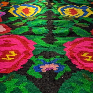Bosnian Wool Rug, Hand-woven, From the 1970's - Etsy