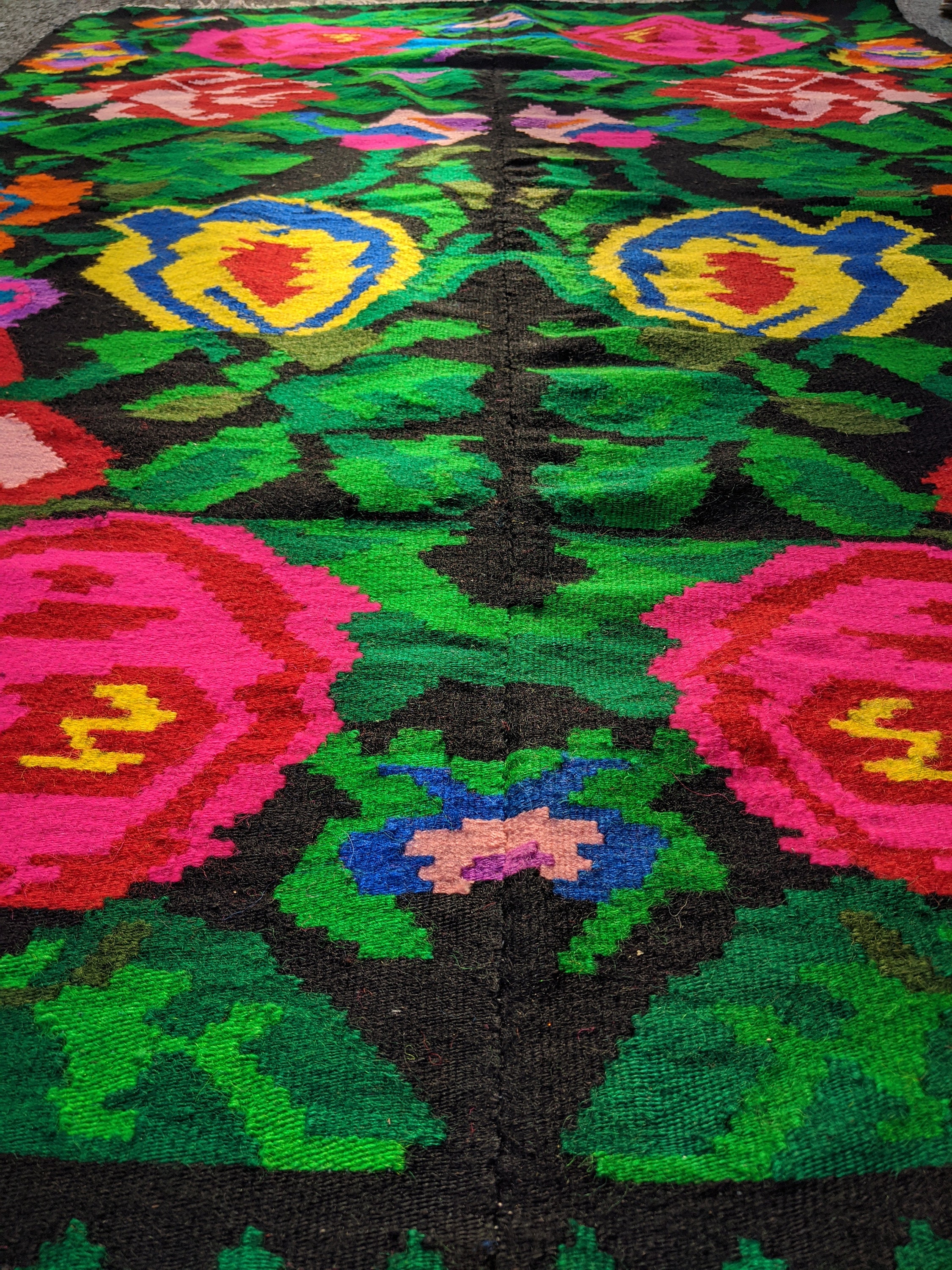 Bosnian Wool Rug, Hand-woven, From the 1970's - Etsy
