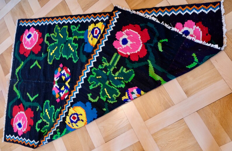 Bosnian Wool Rug, Hand-woven, From the 1970's - Etsy