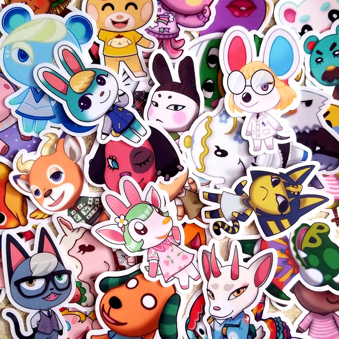 Animal Crossing Vinyl Stickers - Etsy